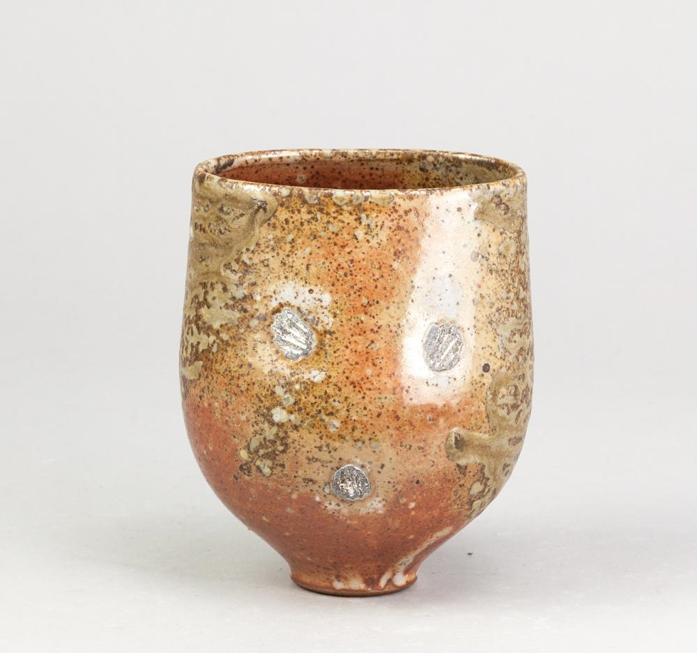 Alex Shimwell | a stoneware bowl squeezed to an oval at the rim covered ...