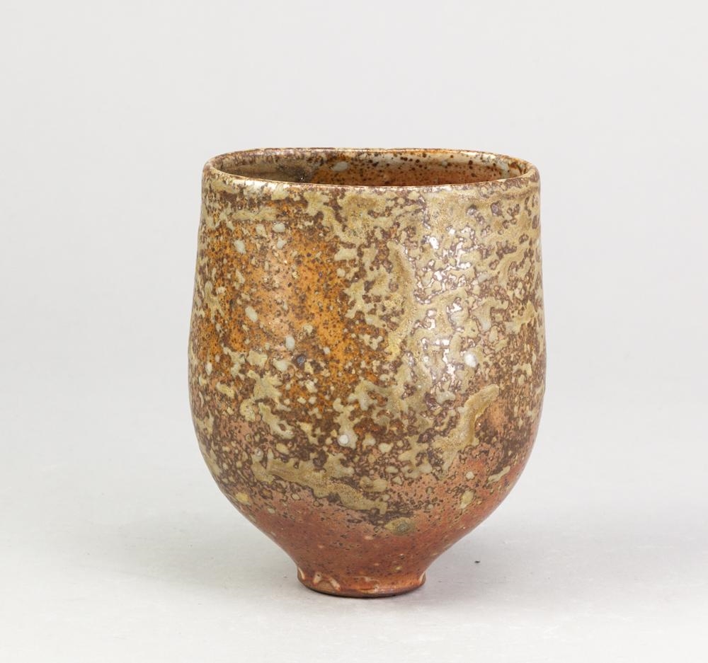 Alex Shimwell | a stoneware bowl squeezed to an oval at the rim covered ...