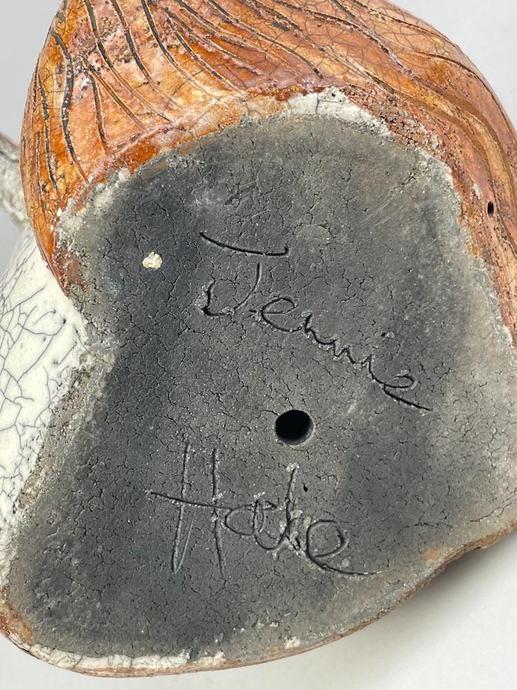Jennie Hale | a raku sculpture of a fox | MutualArt