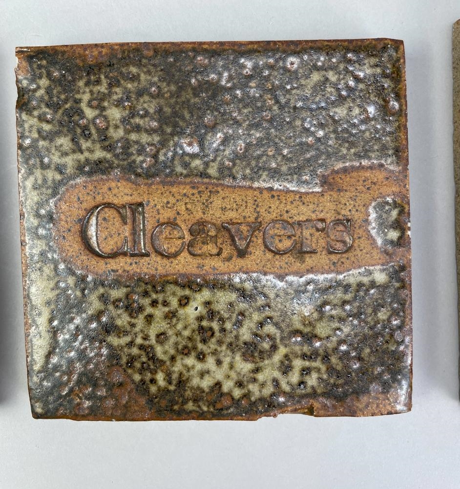 John Furnival | a collection of square stoneware tiles bearing the ...