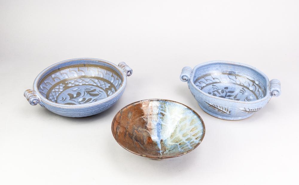 Peter Gooderham | a conical stoneware bowl covered in iron and cobalt ...