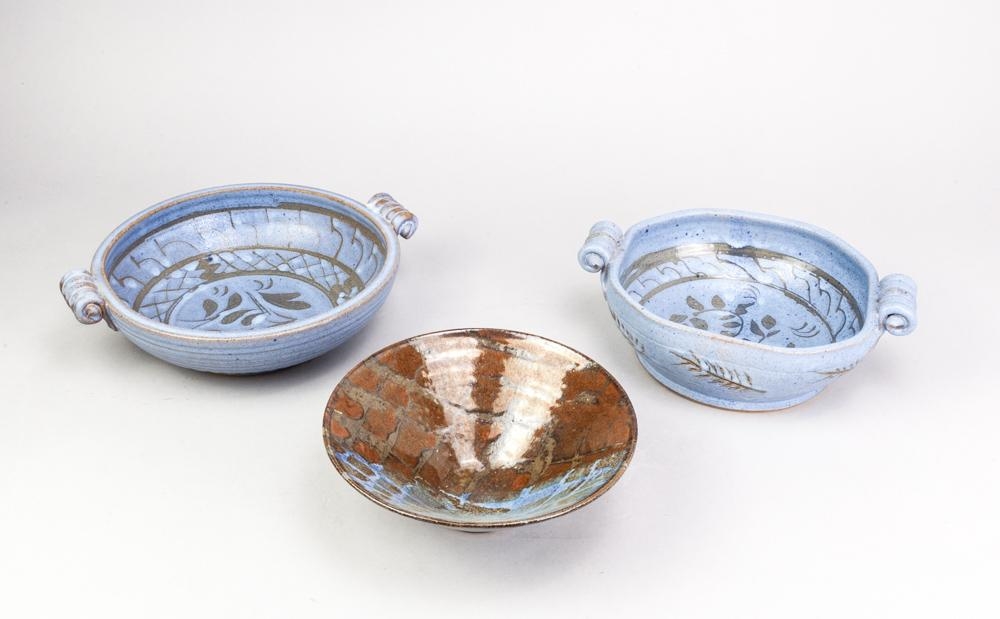 Peter Gooderham | a conical stoneware bowl covered in iron and cobalt ...