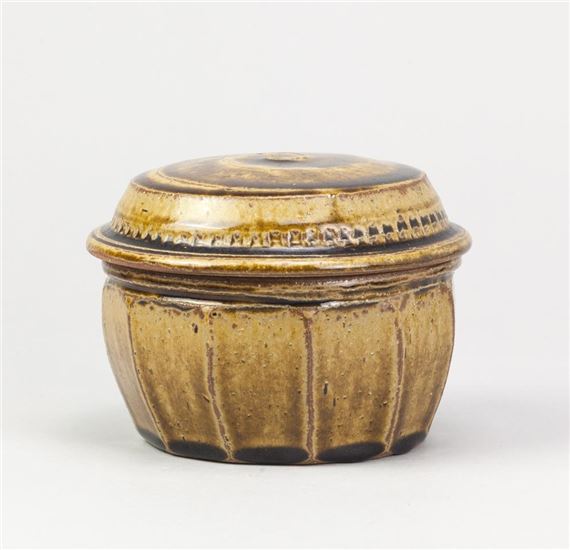 Mike Dodd | a cut sided stoneware jar and cover | MutualArt