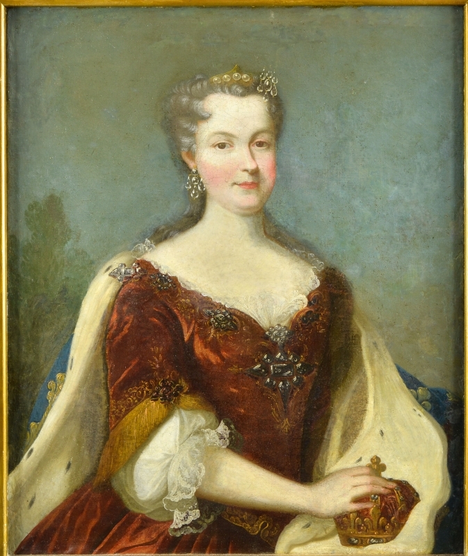Charles-André van Loo | Portrait de Marie Leczinska | MutualArt
