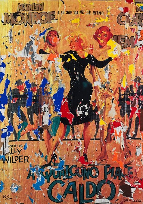 Mimmo Rotella | MARILYN MONROE | MutualArt