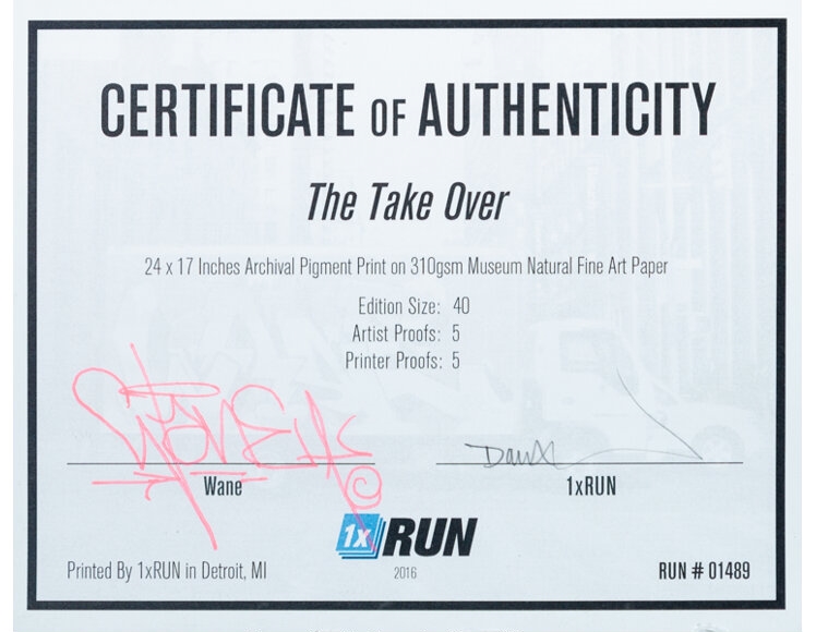 Wane One | The Take Over (2016) | MutualArt