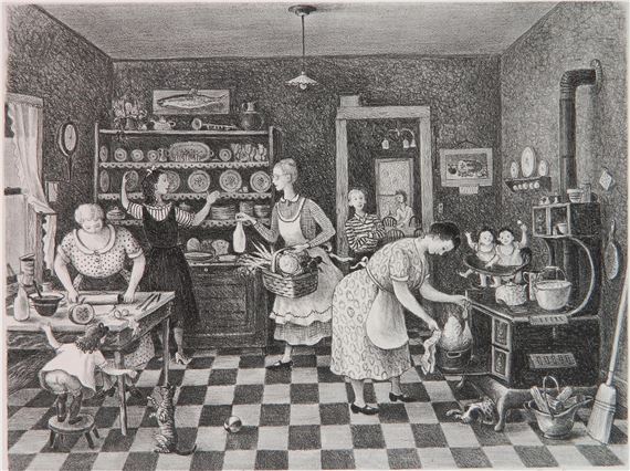 Doris Lee | Thanksgiving (1942) | MutualArt