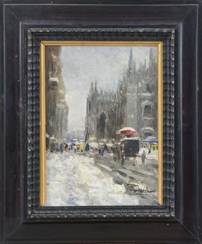 Lucio Todeschini | Vecchia Milano, Piazza del Duomo | MutualArt