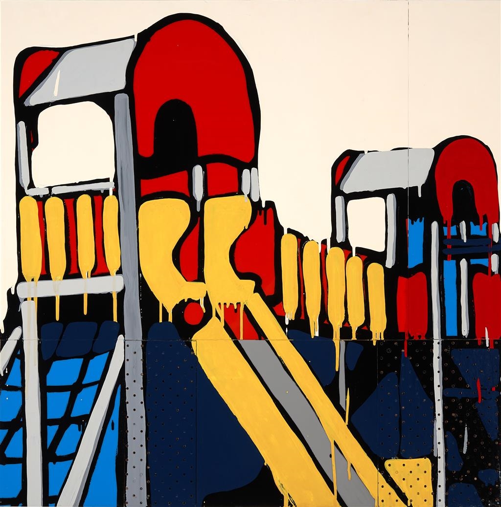Jasper Knight | Playground with Yellow Slide (2009) | MutualArt