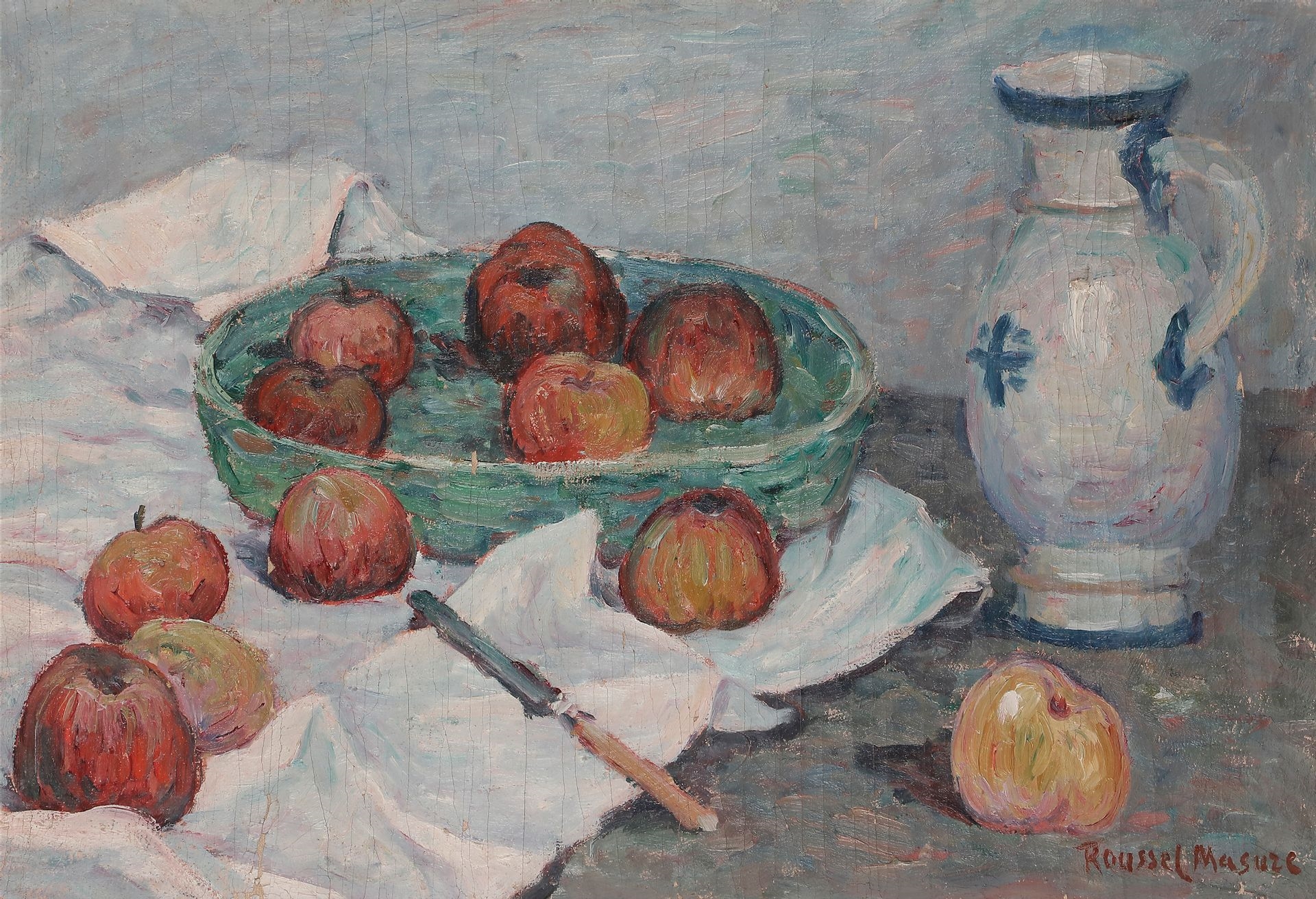 Henri Roussel-Masure | Nature morte aux pommes | MutualArt