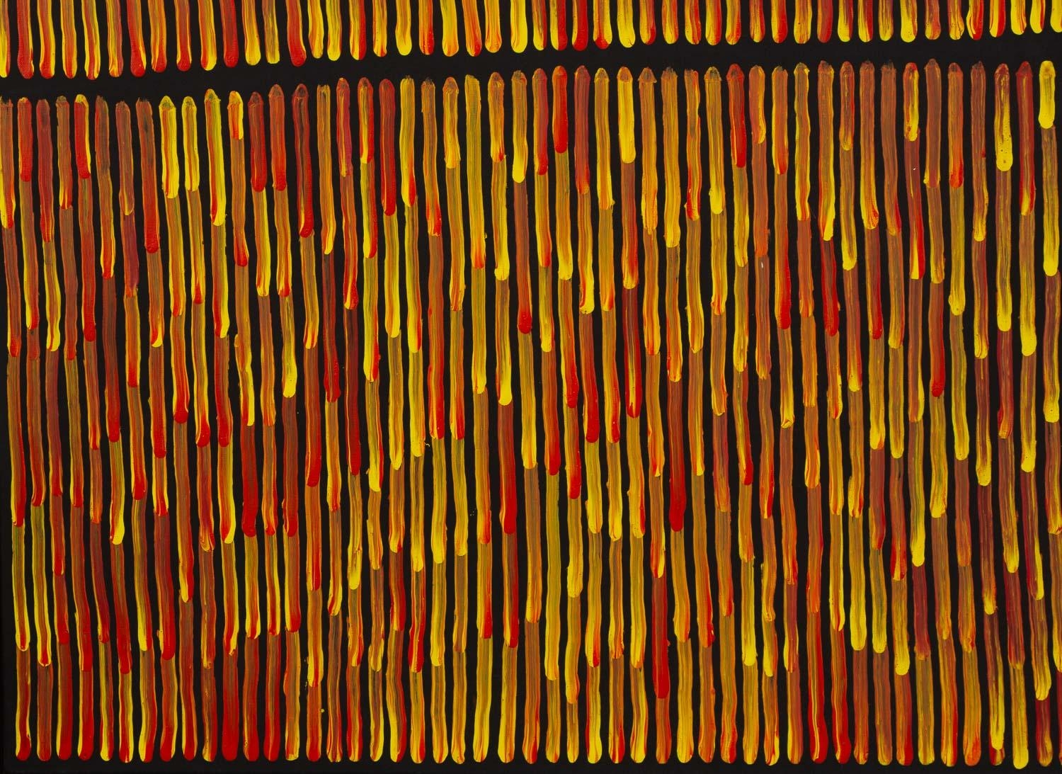 Ronnie Tjampitjinpa | Fire Dreaming (Spear Straightening) | MutualArt