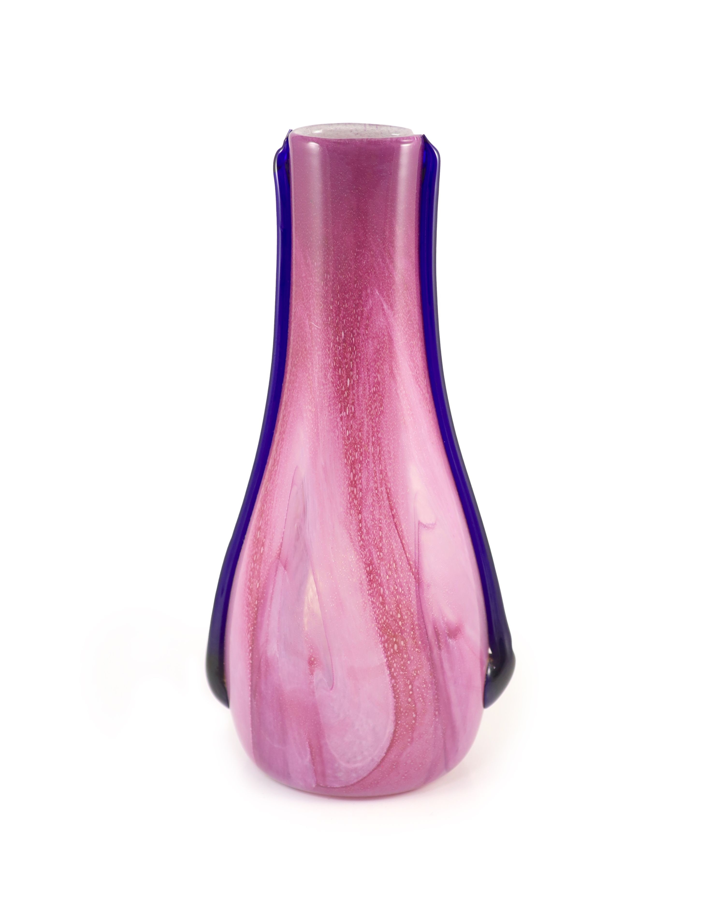 Elizabeth Graydon-Stannus | Pink and purple glass vase | MutualArt