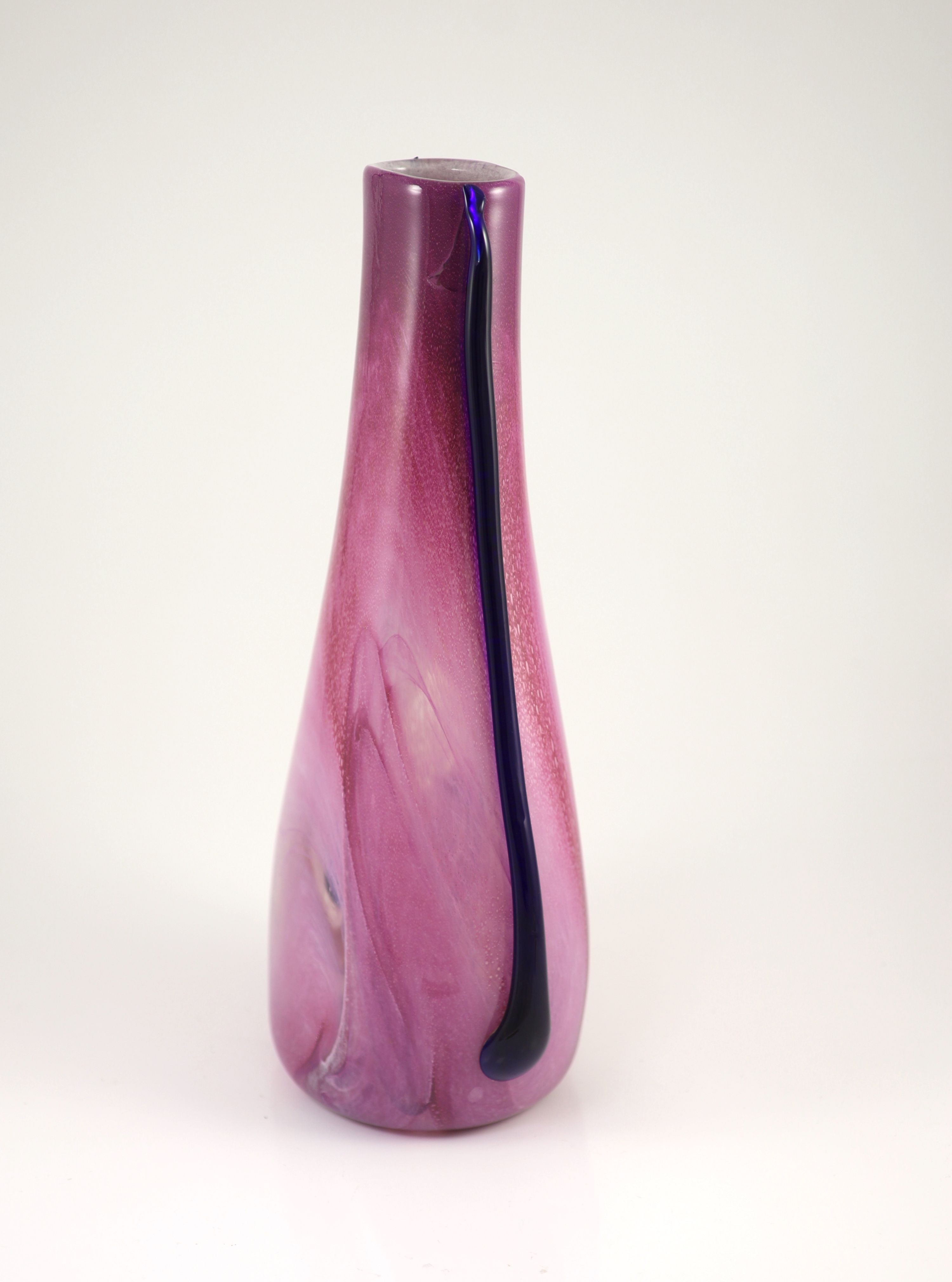 Elizabeth Graydon-Stannus | Pink and purple glass vase | MutualArt