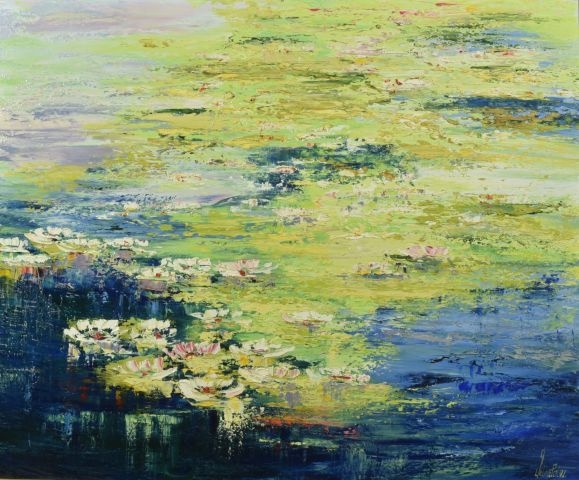 Jaline Pol | The dream of the still waters blossoms in the pieces of ...