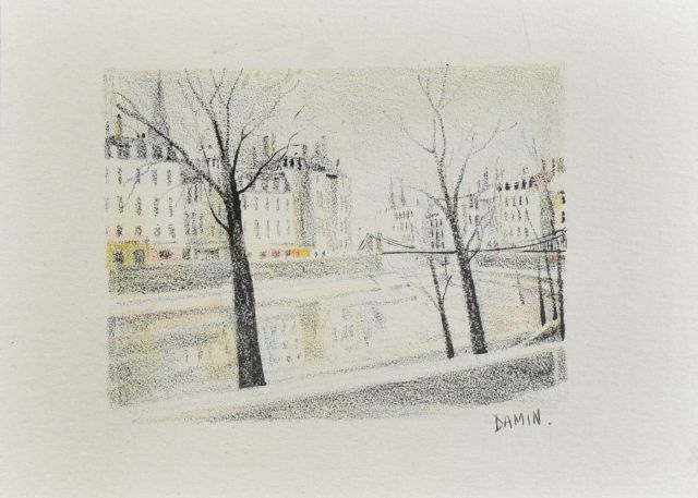 Georges Damin | The Saint-Vincent footbridge, Lyon | MutualArt