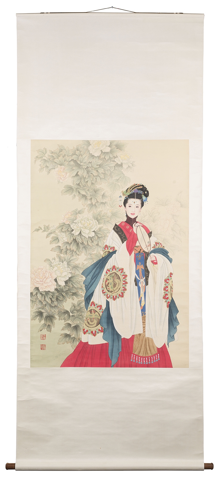 Wang Mei Fang | Beauty with Fan | MutualArt
