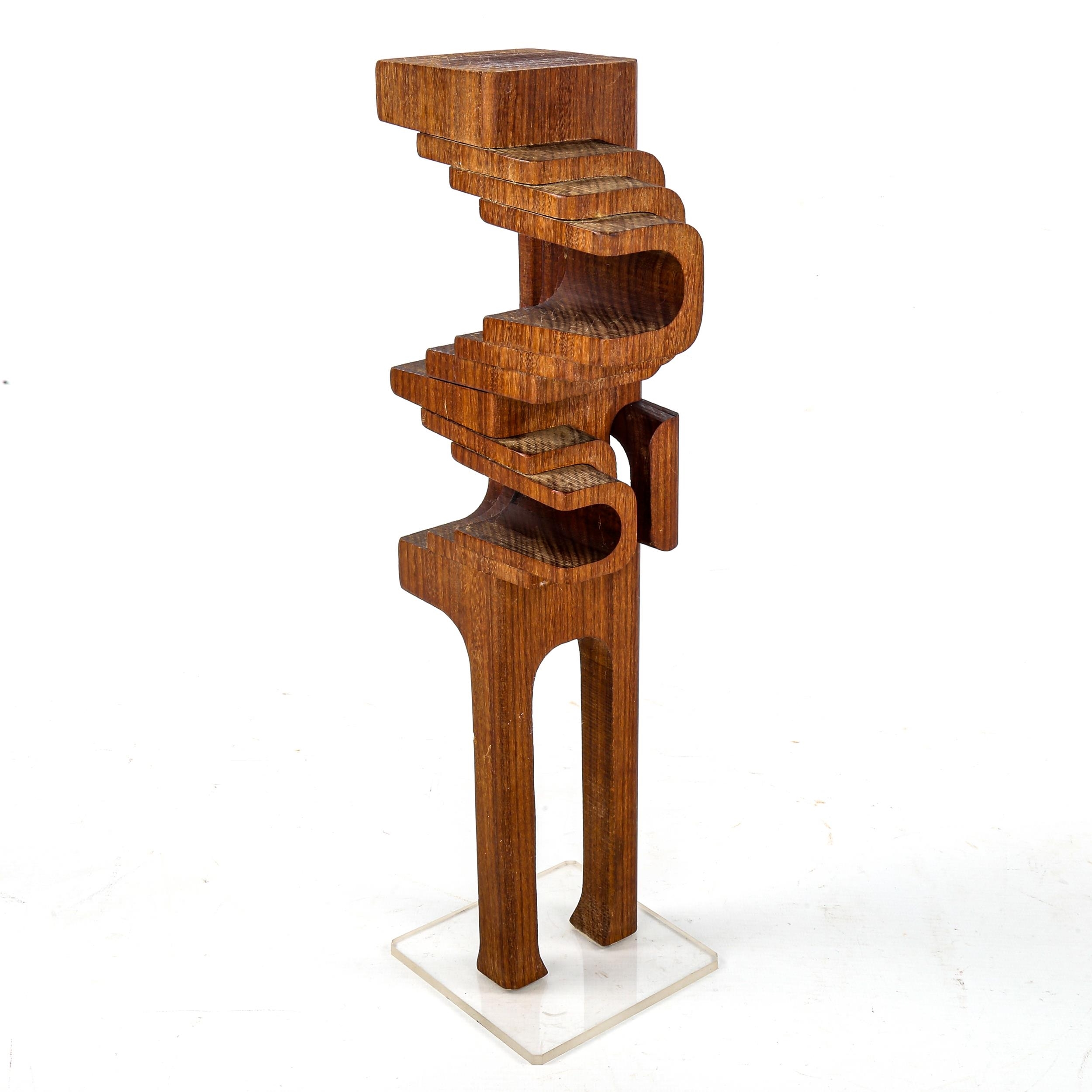 Brian Willsher | carved wood abstract sculpture (1986) | MutualArt