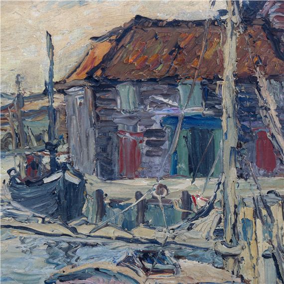 George Hann | harbour scene | MutualArt