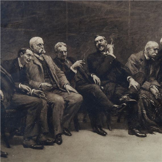 Sir Hubert von Herkomer | etching of notable 19th century artists and ...