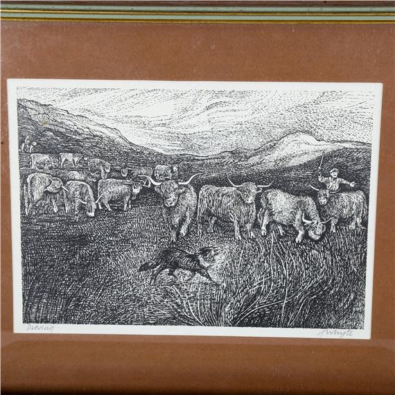 Edna Whyte | scenes of old Highland life | MutualArt
