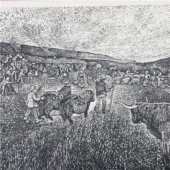 Edna Whyte | scenes of old Highland life | MutualArt