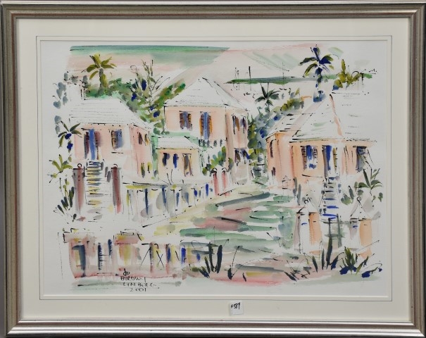 Jo Birdsey Lindberg | BERMUDA HOUSE SCENES | MutualArt