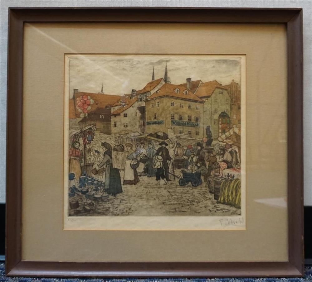 Ferdinand Michl | Market Scene | MutualArt