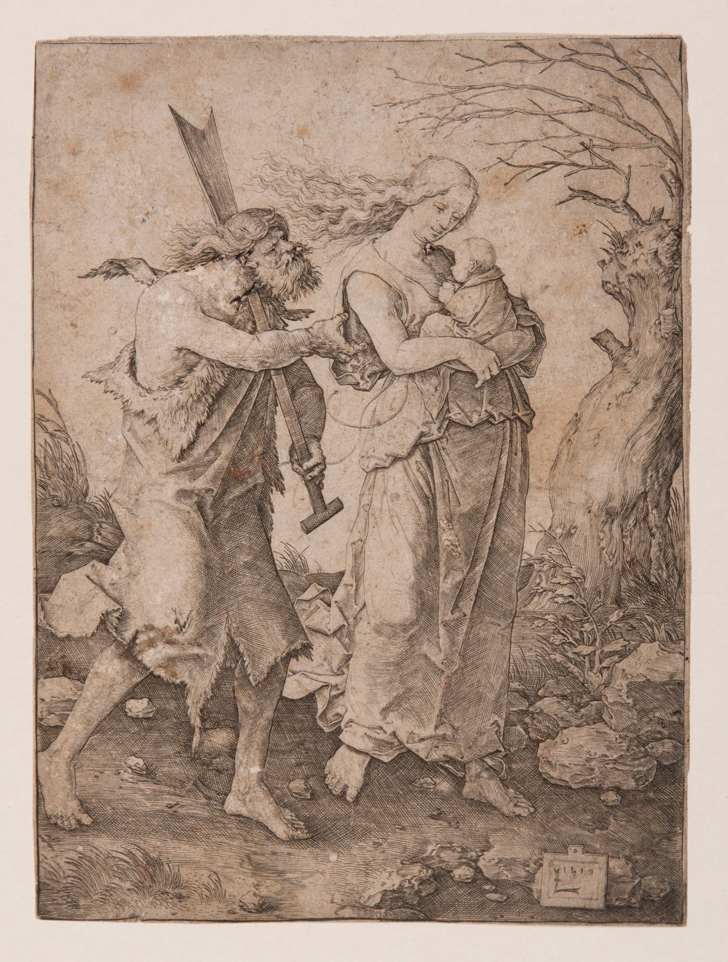 Lucas Van Leyden | Adam and Eve expelled from paradise (1510) | MutualArt