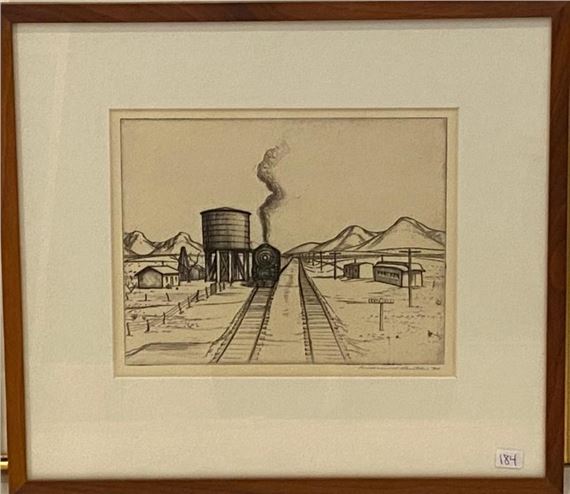 Andrew Butler | Oncoming train (1930) | MutualArt