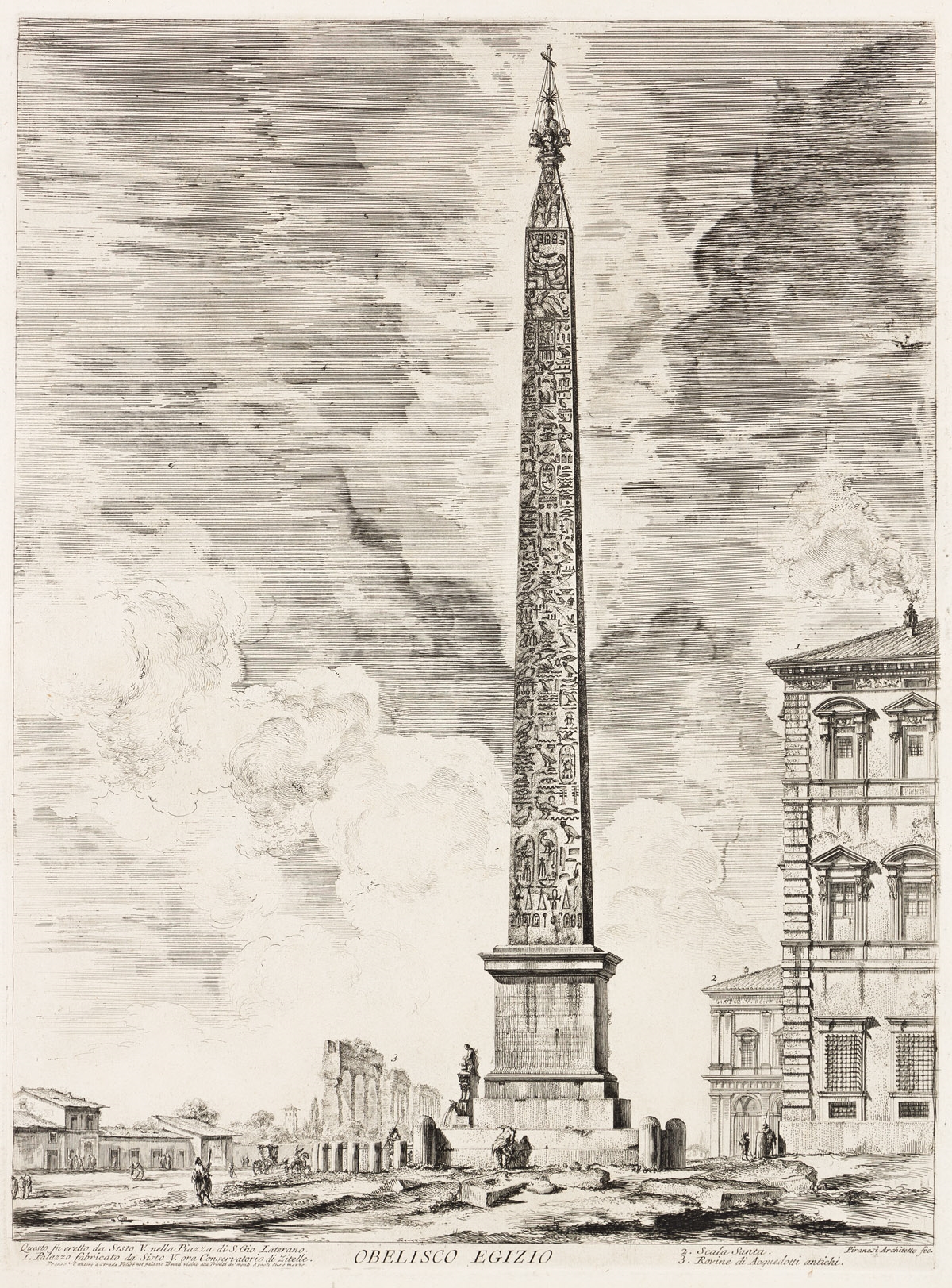 Giovanni Battista Piranesi | Colonna Antonina; Obelisco Egizio | MutualArt