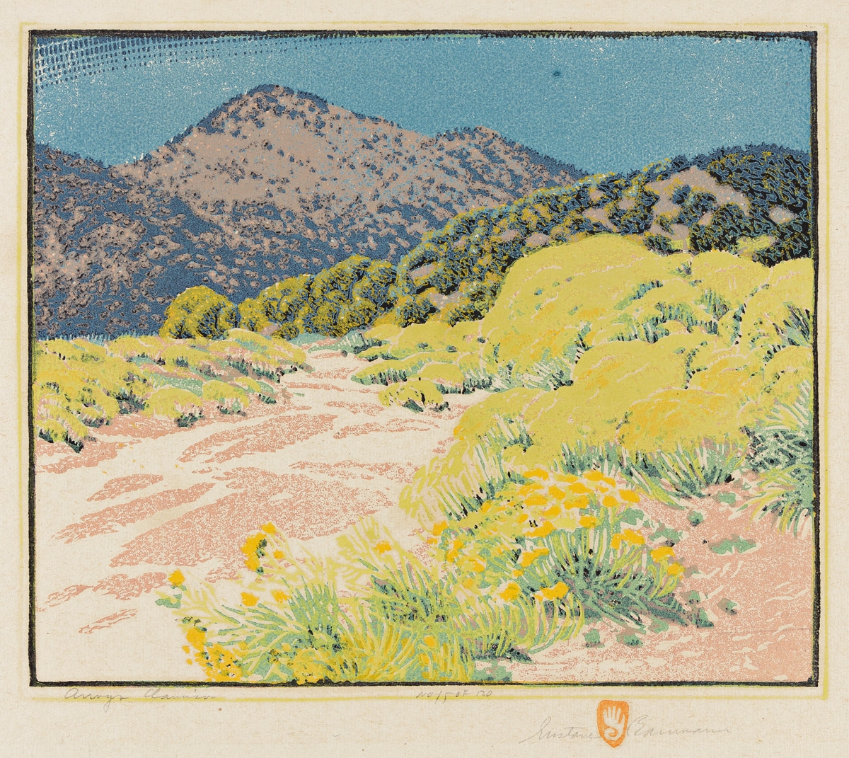 Gustave Baumann | Arroyo Chamisa. (1927) | MutualArt