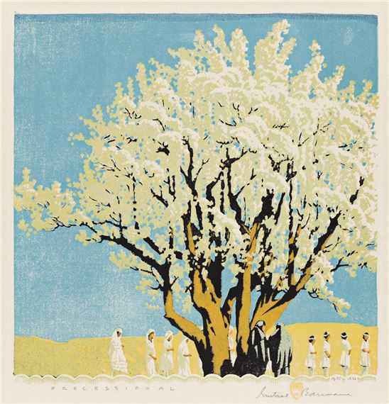 Gustave Baumann Processional 1930 Mutualart
