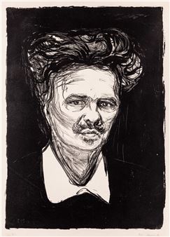 Edvard Munch | August Strindberg (1896) | MutualArt