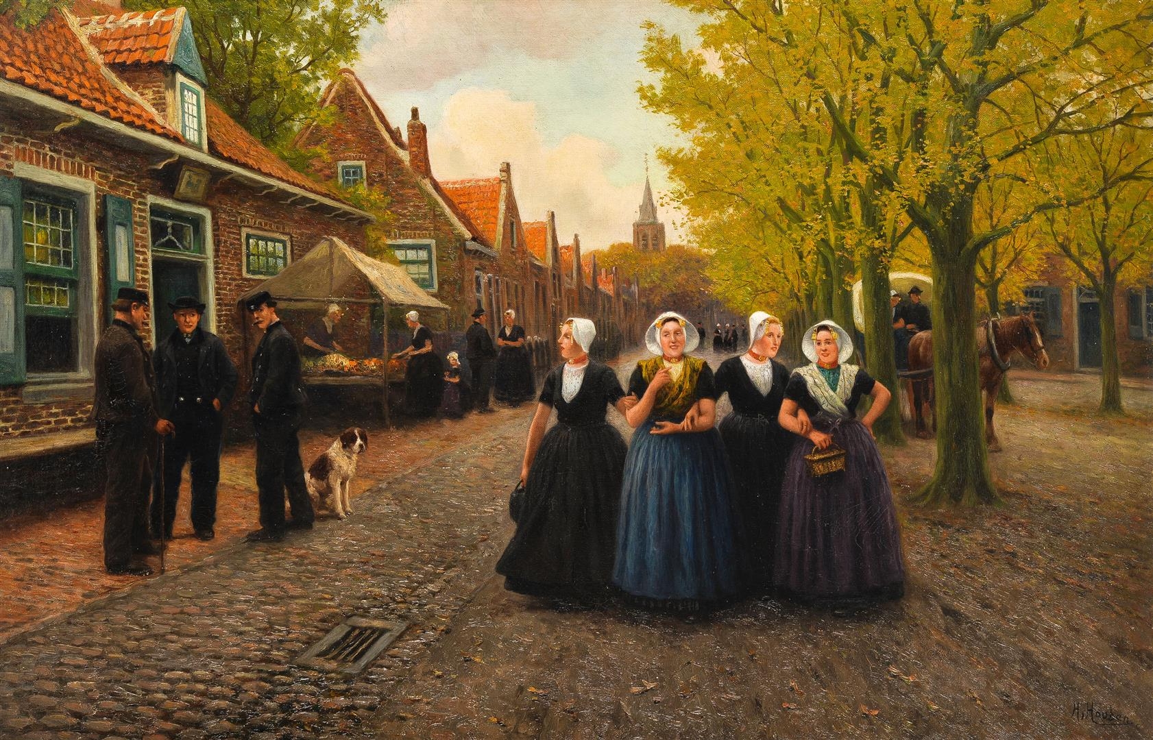 Henri Houben | Liesjesdag in Domburg | MutualArt