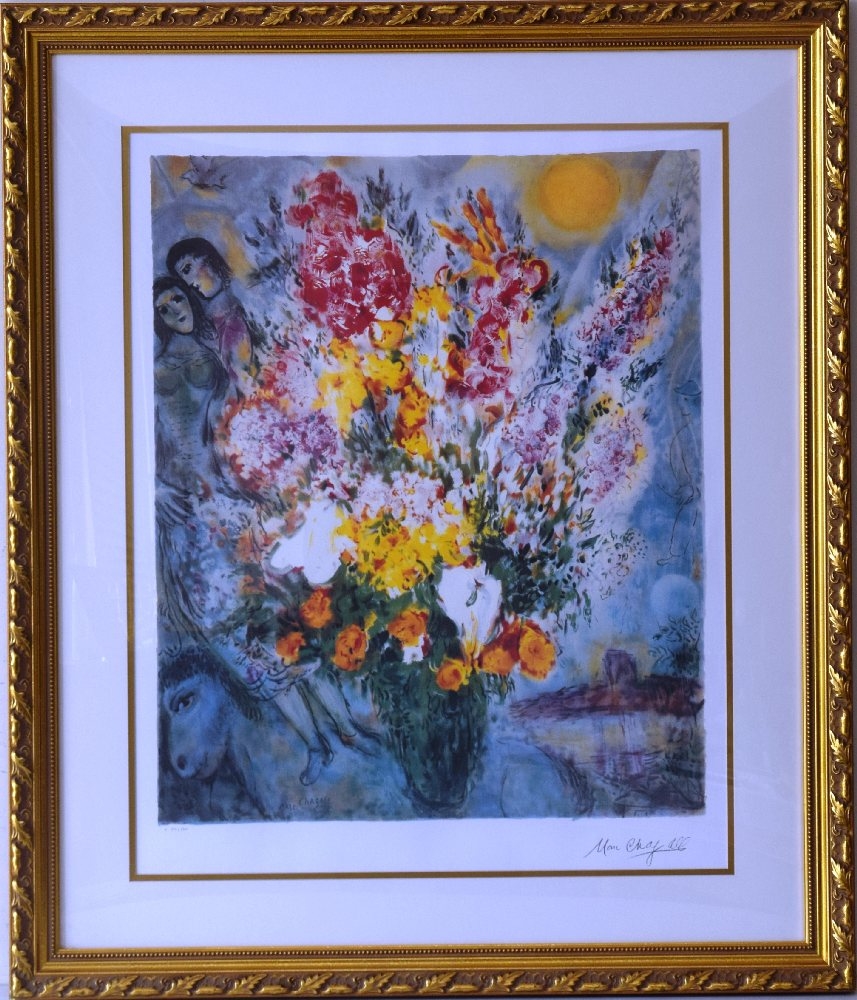 Marc Chagall | ‘Bouquet Illuminating the Sky’ | MutualArt