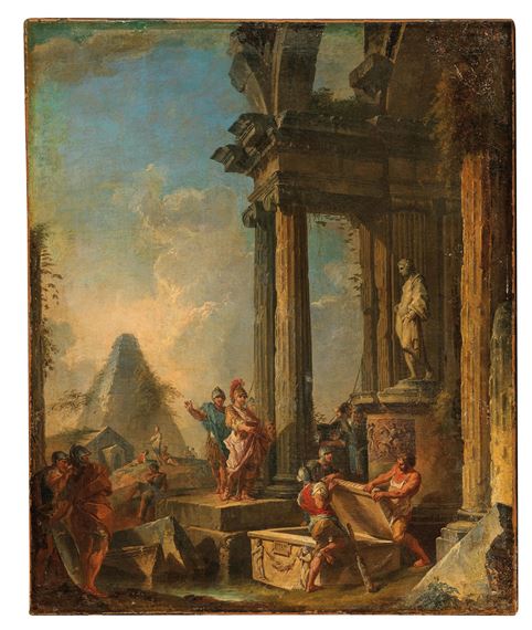 Giovanni Paolo Pannini | Alexander the Great at the Tomb of Achilles ...