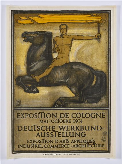 Peter Behrens | Poster for the German Werkbund exhibition in Cologne ...