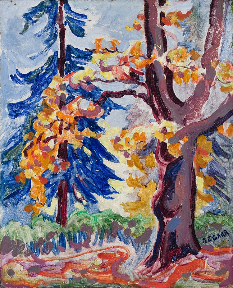 Emily Carr | Landscape with Trees (1913 - 1919) | MutualArt