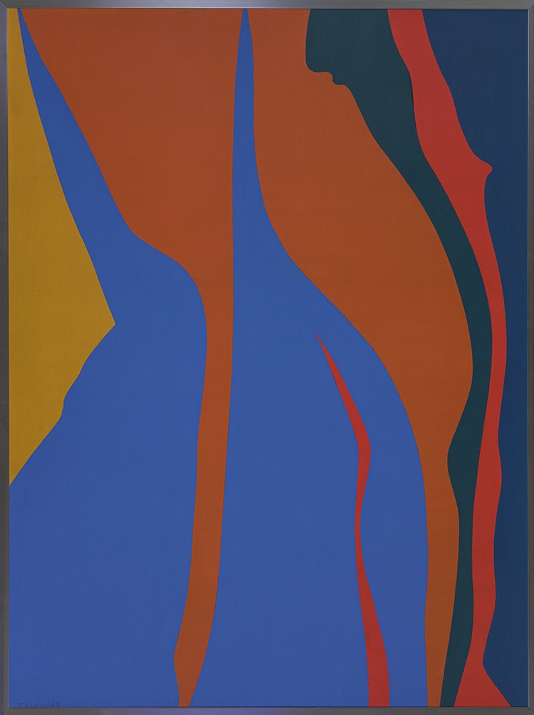 Fernand Leduc | Coulées remontées (1969) | MutualArt