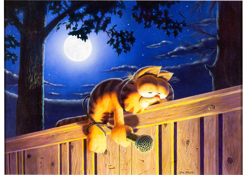 Jim Davis | Jim Davis Studio - Garfield Painting Original Art | MutualArt