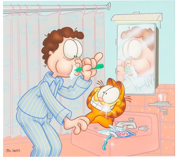 Jim Davis | Jim Davis Studio - Garfield and Jon Painting Original Art ...