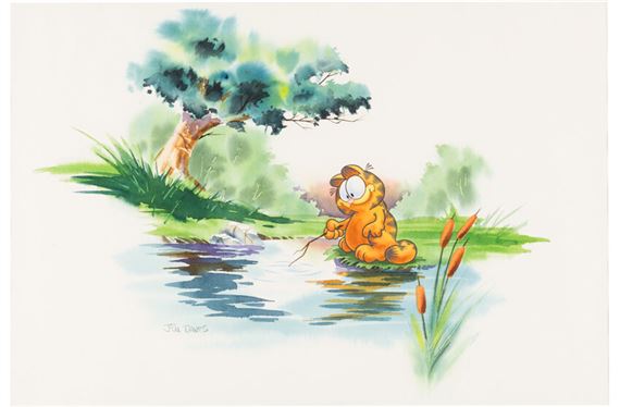 Jim Davis | Jim Davis Studio - Garfield Painting Original Art | MutualArt
