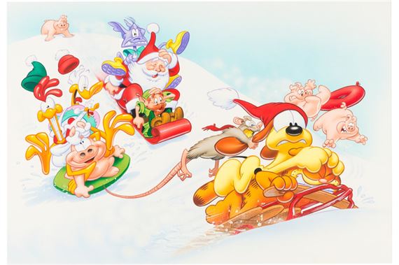 Jim Davis | Jim Davis Studio - Garfield and Friends Painting Original ...