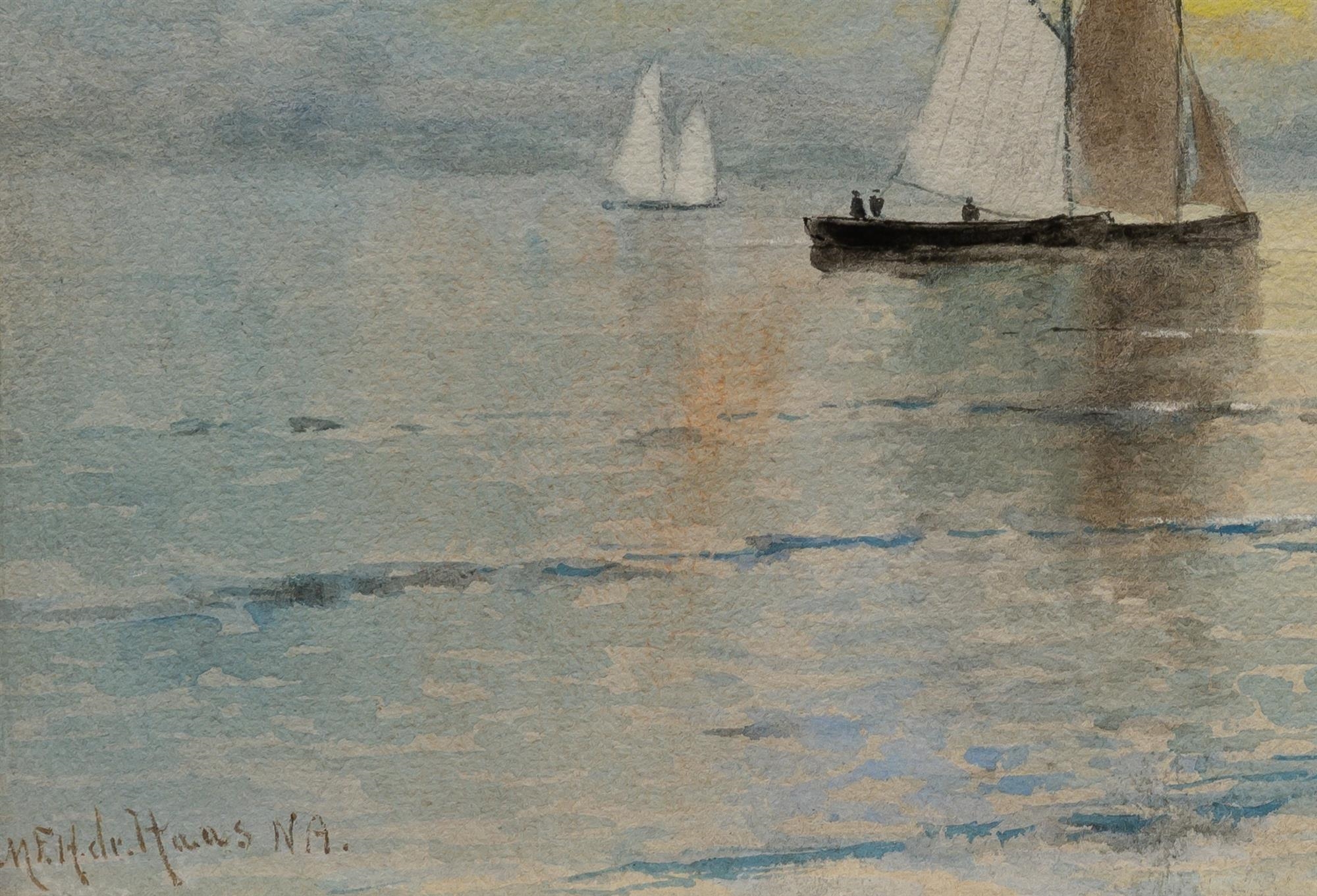 Mauritz Frederick Hendrick de Haas | Sunset over Gardiner's Island ...