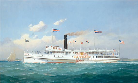Fred Pansing | The Steamer Old Colony (Circa 1890) | MutualArt