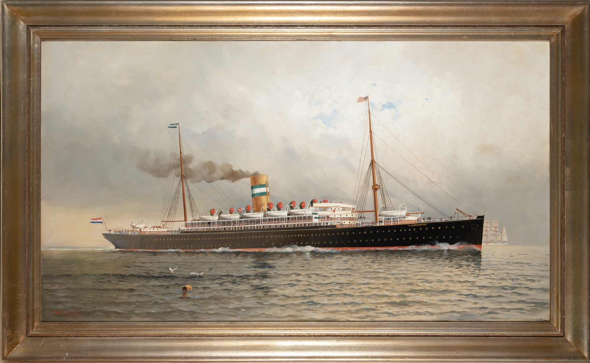 Fred Pansing | The Steamer Rotterdam (1890) | MutualArt