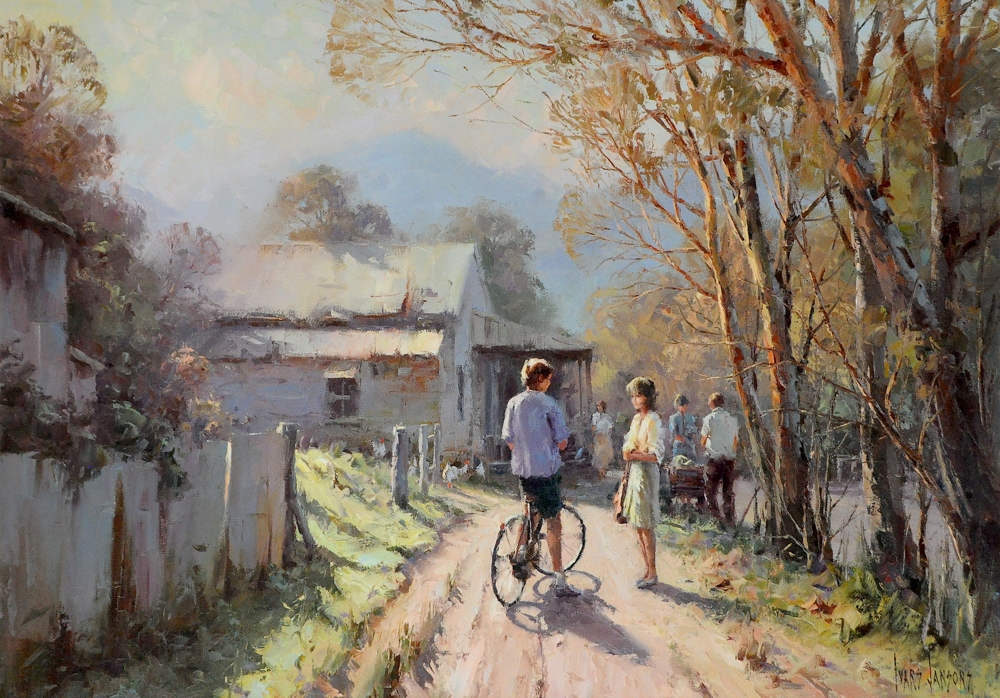 Ivars Jansons | A Friendly Encounter at Old Tyalgum, NSW | MutualArt