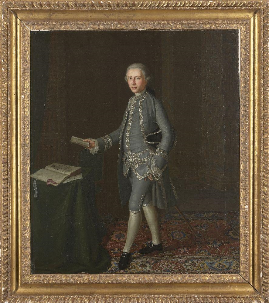 Johan Zoffany | Portrait of a gentleman standing full length in an ...