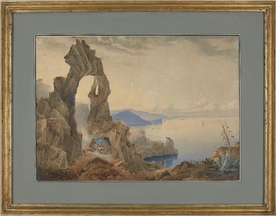 Charles Edmund Rowbotham | View of the Natural Arch at Capri | MutualArt