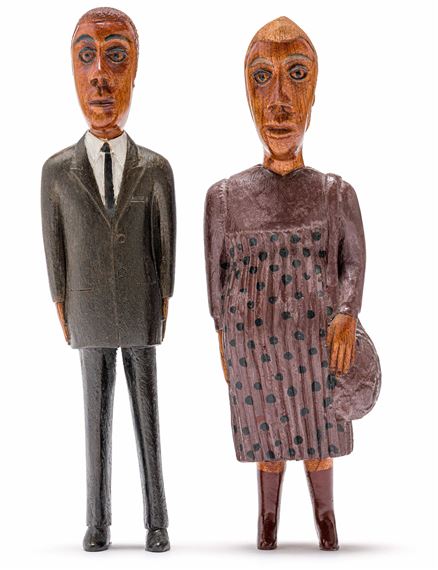 Johannes Segogela | Couple III: Man in Black Suit and Pregnant Woman in ...